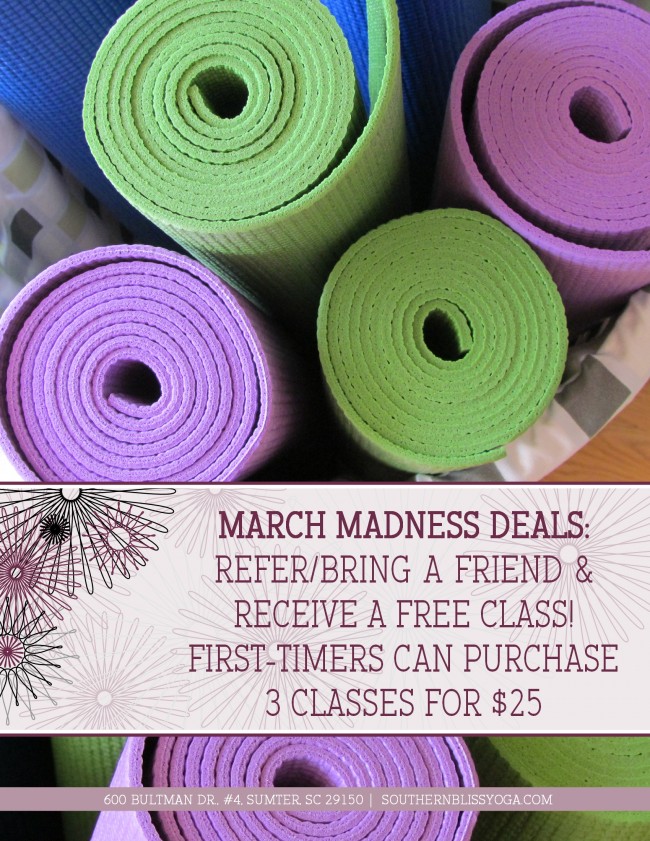 march madness – Southern Bliss Yoga Health & Wellness